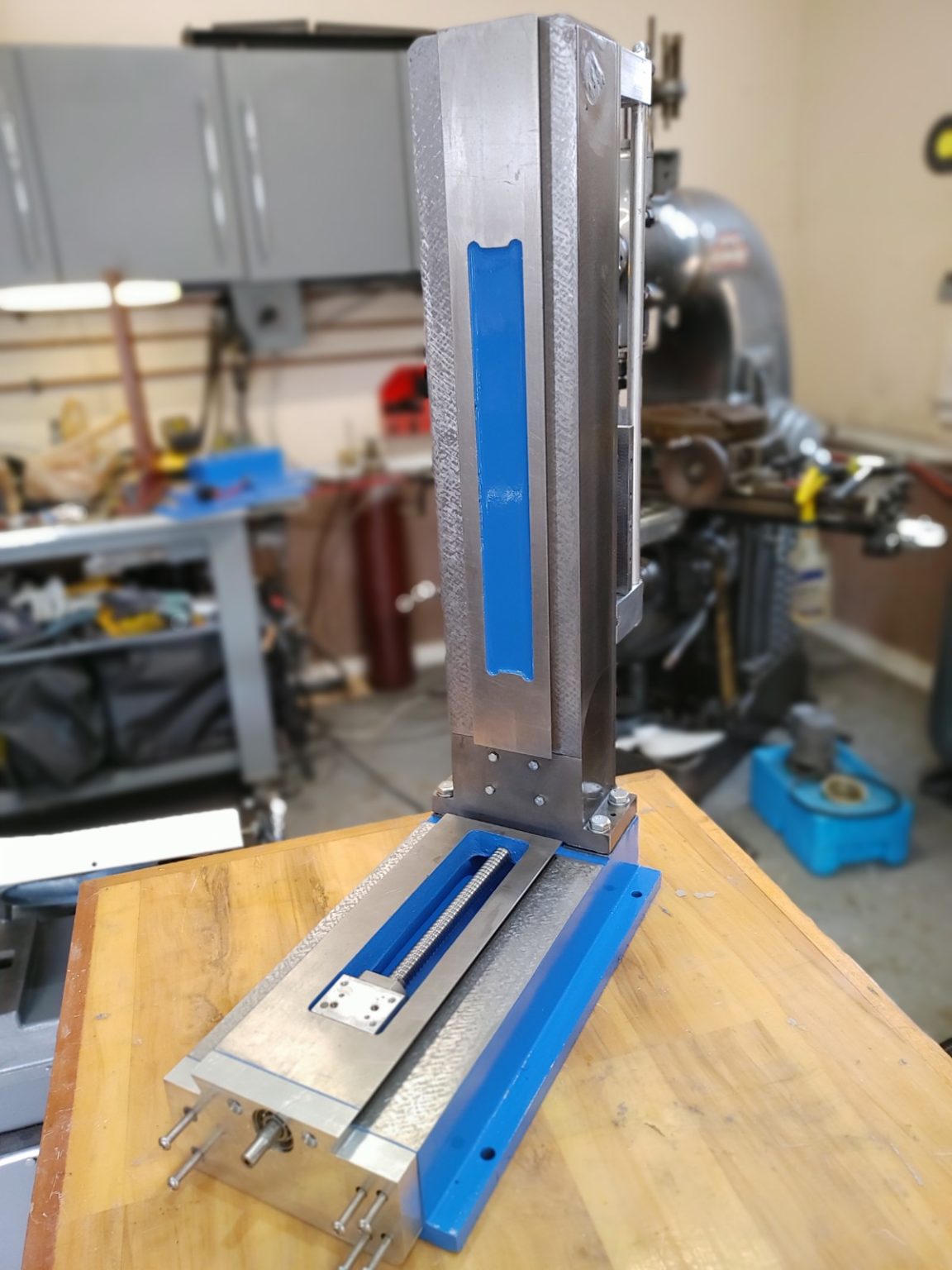 Mini Mill CNC Conversion: Epoxy Granite Base and Column Assembly - In ...
