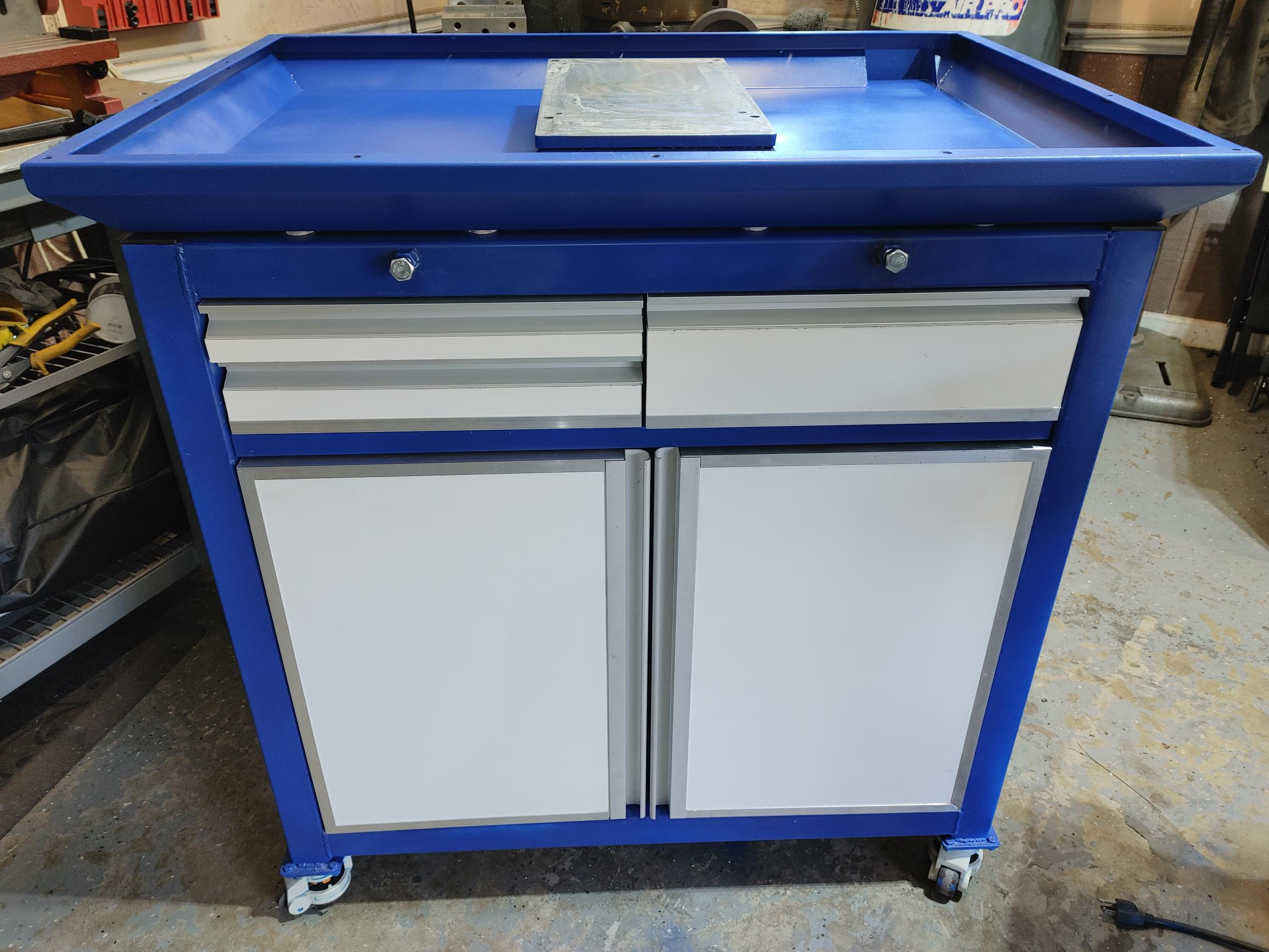 Shop Built Stand for Benchtop CNC Milling Machine (Sieg, Benchmill ...